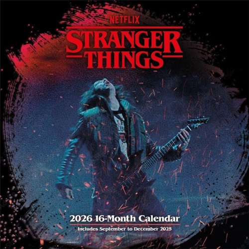 Stranger Things 2026 Wall Calendar - threelittlebears.co.uk