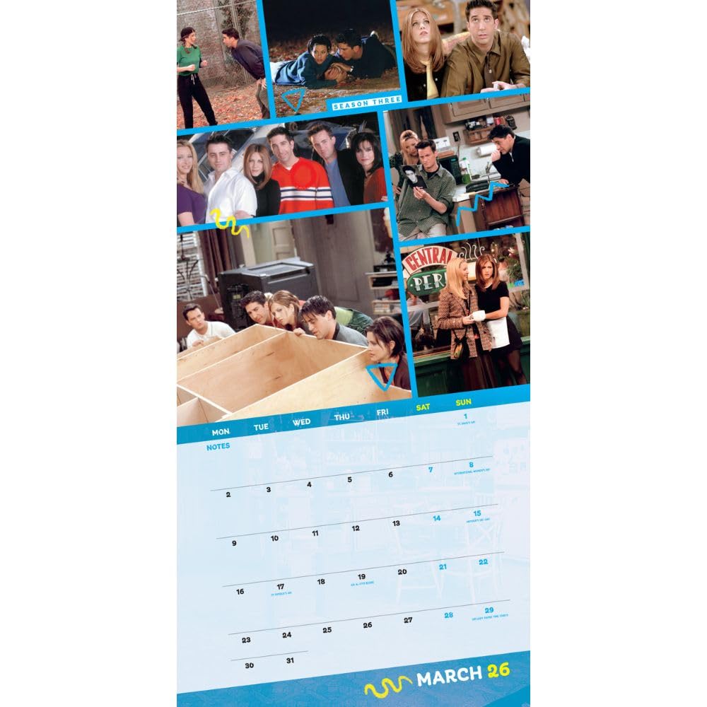 Friends 2026 Wall Calendar - threelittlebears.co.uk