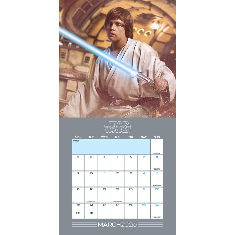 Disney Star Wars Classic 2026 Wall Calendar - threelittlebears.co.uk