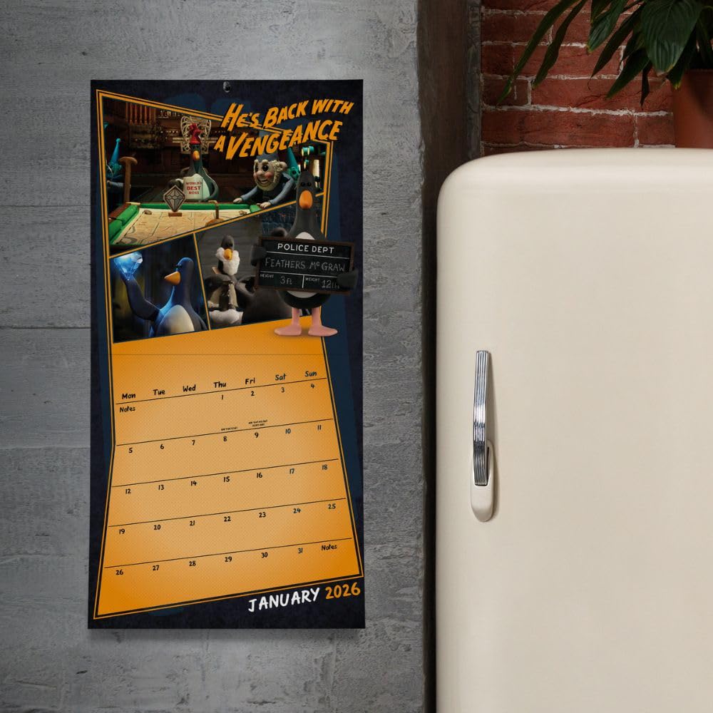 Wallace and Gromit 2026 Square Wall Calendar Officially Licensed ...