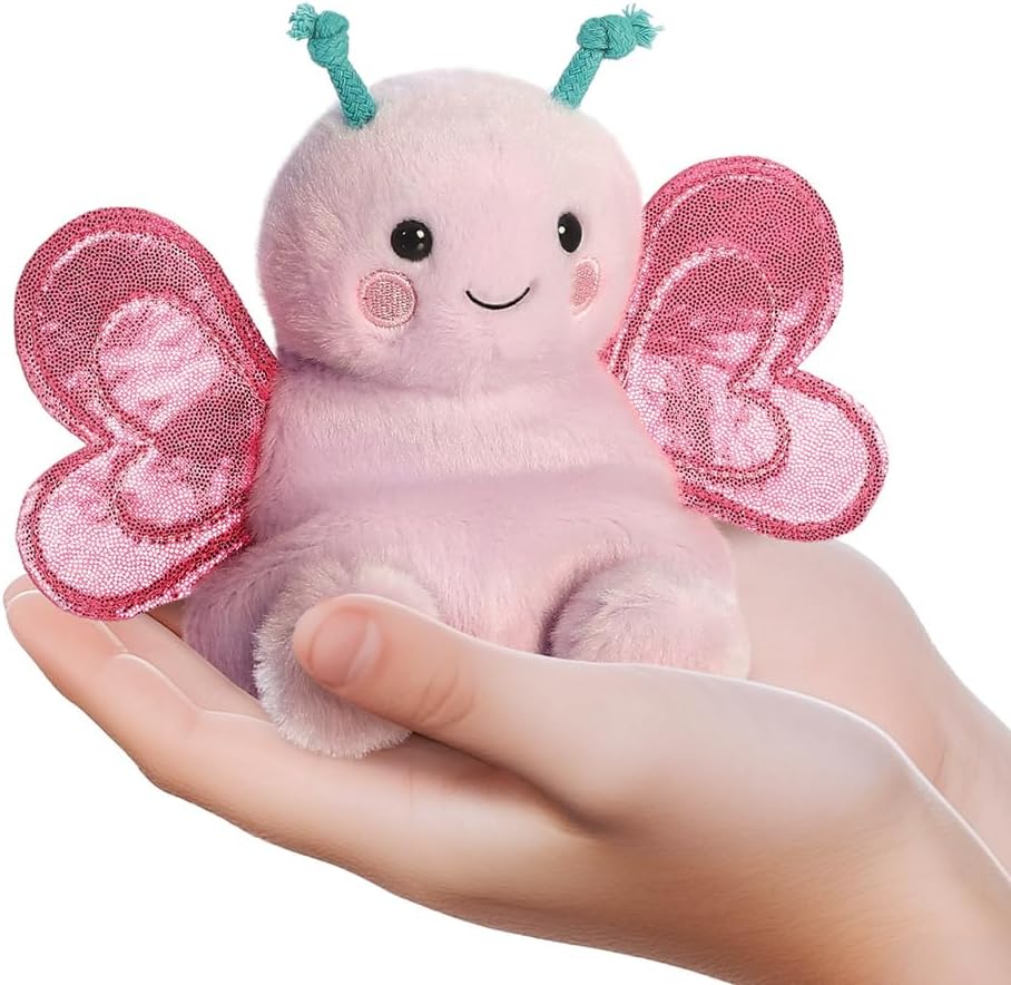 Aurora Palm Pals Petunia Butterfly 5" Soft Toy - threelittlebears.co.uk