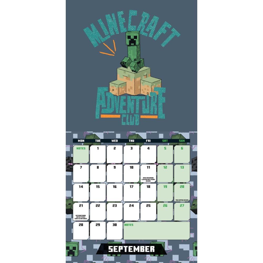 Minecraft Official 2026 Mini Calendar - threelittlebears.co.uk
