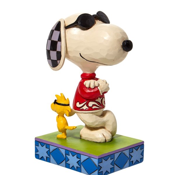 Jim Shore Peanuts Joe Cool Snoopy and Woodstock Figurine ...