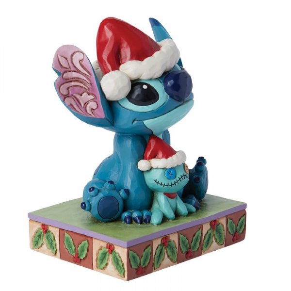 Disney Traditions Santa Stitch with Scrump Figurine - threelittlebears ...