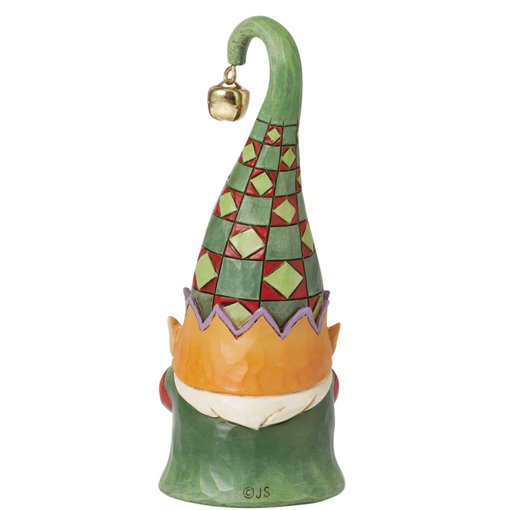 Jim Shore Heartwood Creek Gnome Elf Holding Candy Cane Figurine ...
