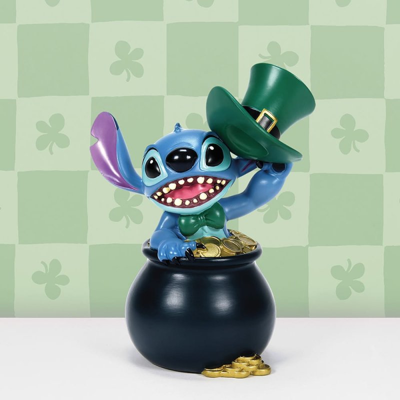 Disney Showcase Stitch St. Patricks Moment Figurine - threelittlebears ...