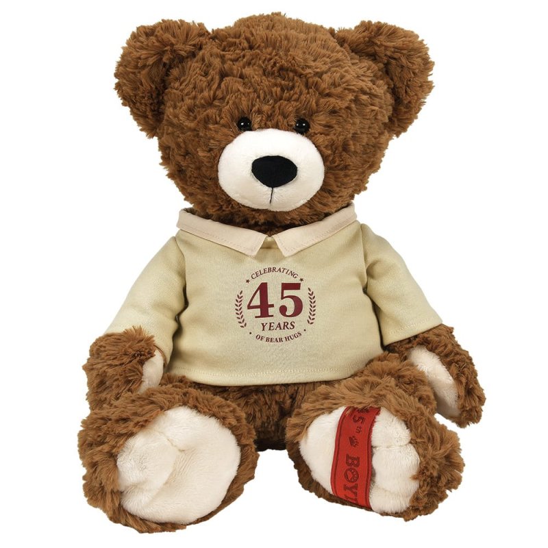 Boyds Bears Chubs Beanster 45th Anniversary Bear 30.5cm ...