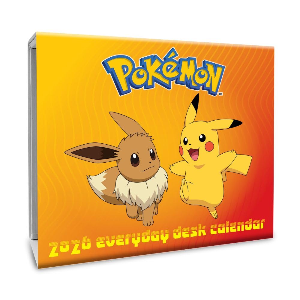 Pokemon 2026 Desk Block Desk Page a day Calendar - threelittlebears.co.uk