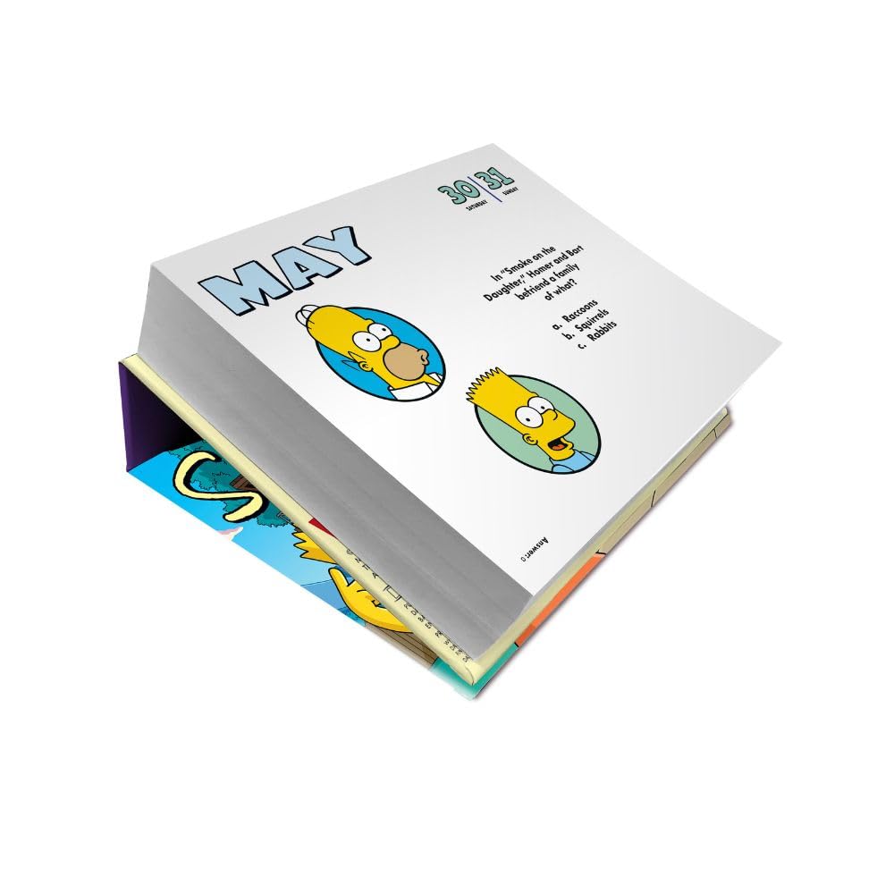 The Simpsons 2026 Desk Block Desk Page a Day Calendar ...