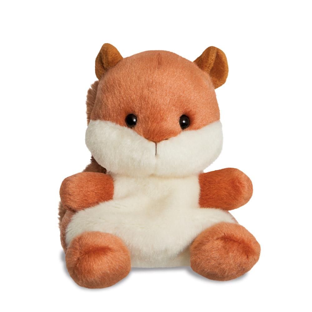 Aurora Palm Pals Nibbles Squirrel Soft Toy Animal - threelittlebears.co.uk