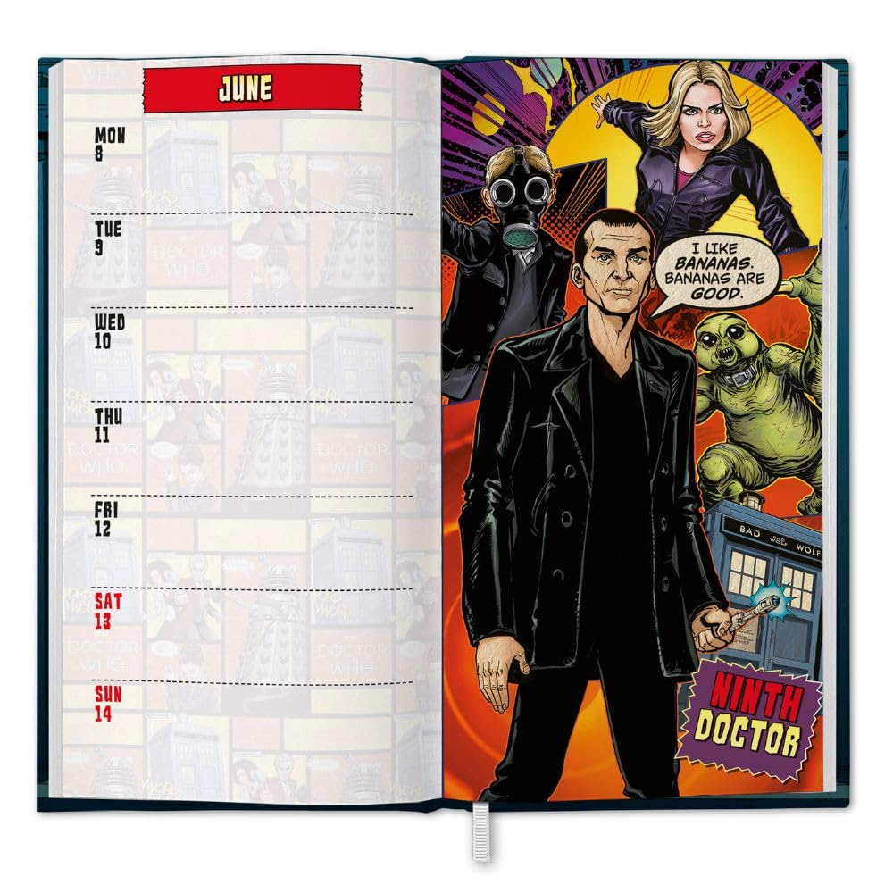 Doctor Who 2026 Slim Diary Week To View Officially Licensed ...