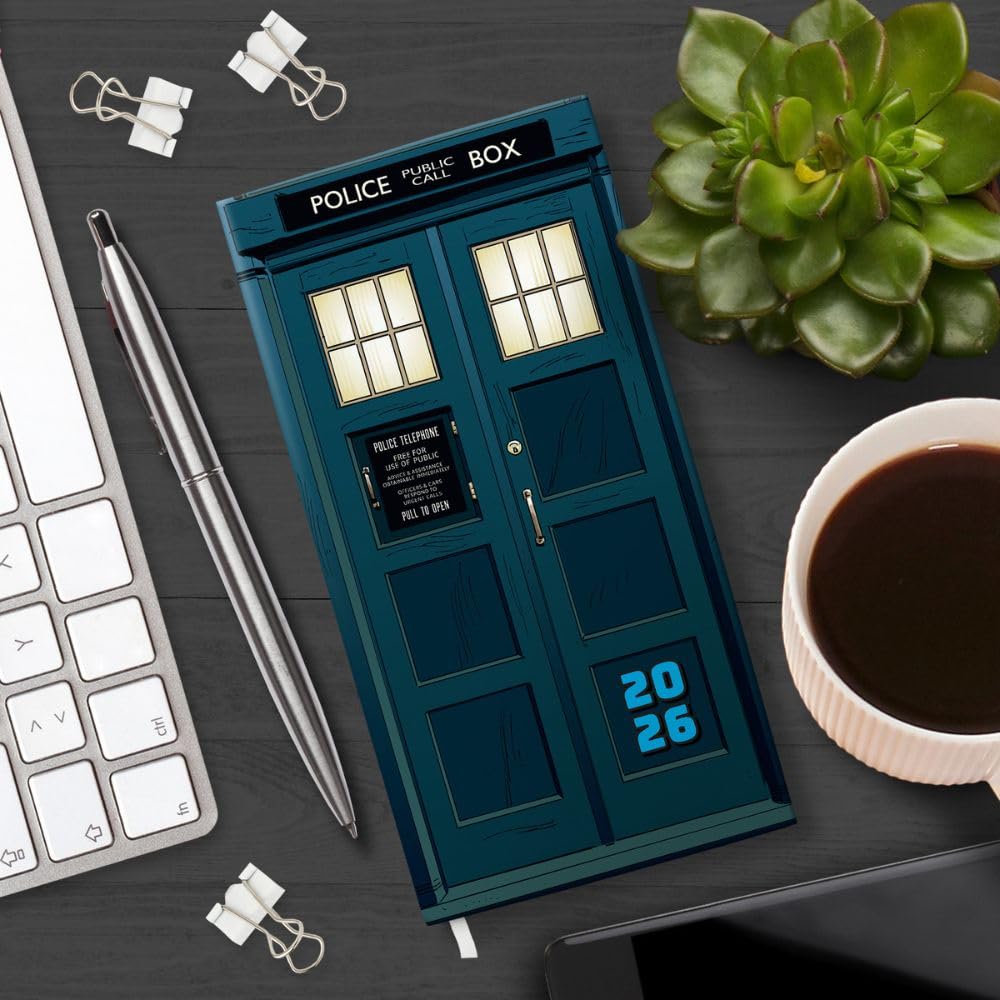Doctor Who 2026 Slim Diary Week To View Officially Licensed ...