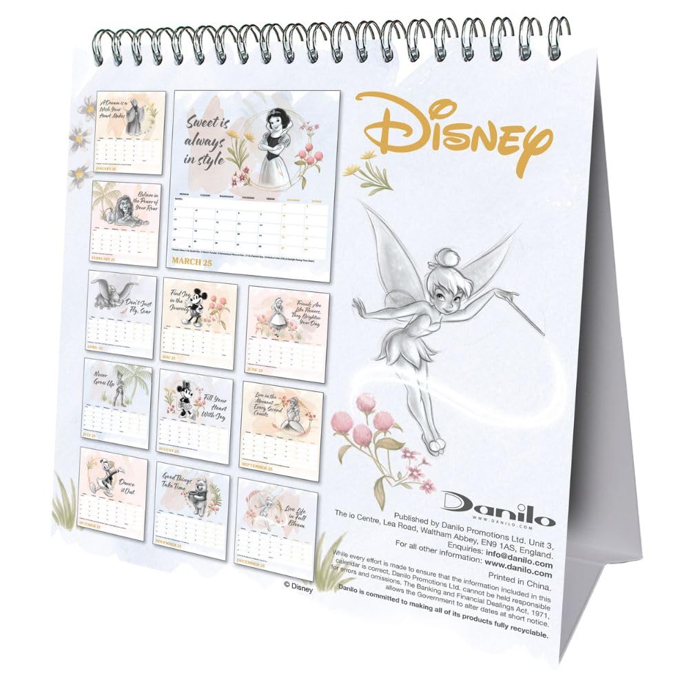 Disney Heritage Desk Calendar 2025 - threelittlebears.co.uk