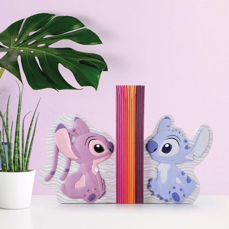 Disney Stitch and Angel Bookends - Lilo & Stitch - threelittlebears.co.uk