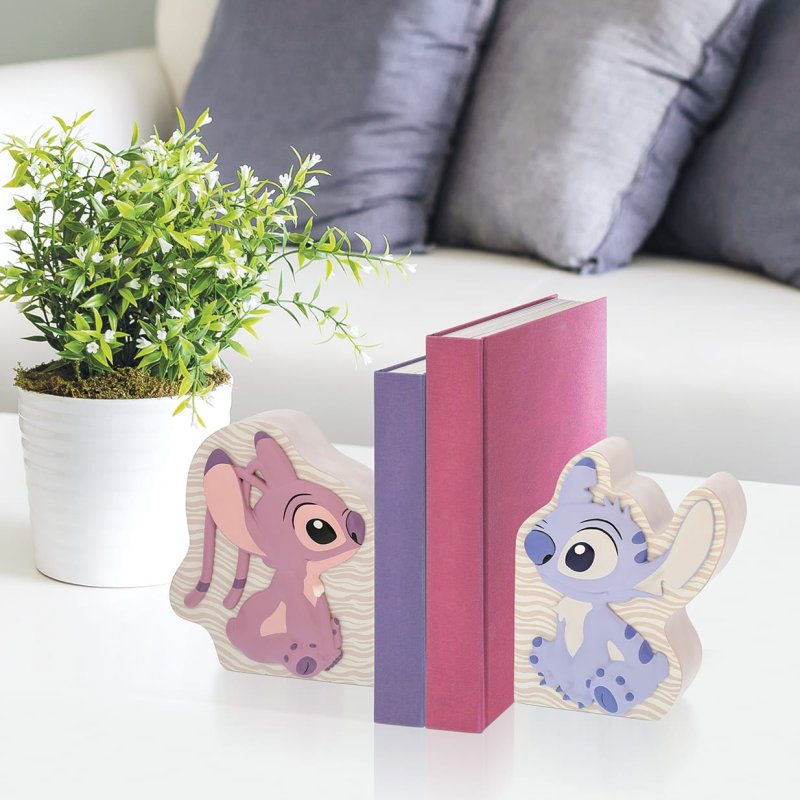 Disney Stitch and Angel Bookends - Lilo & Stitch - threelittlebears.co.uk