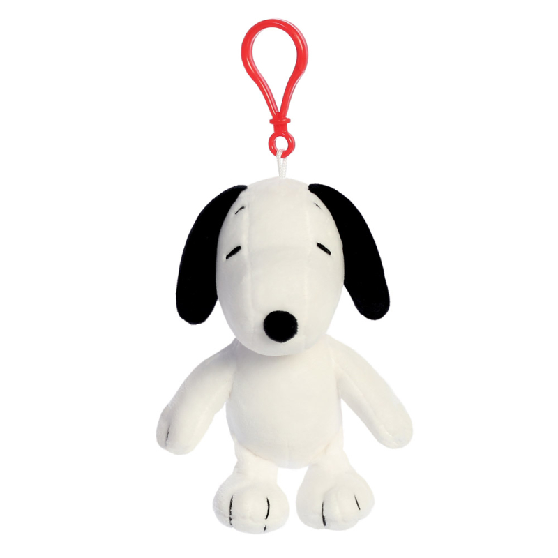 Peanuts Snoopy plush 13cm keyring Soft Toy - threelittlebears.co.uk