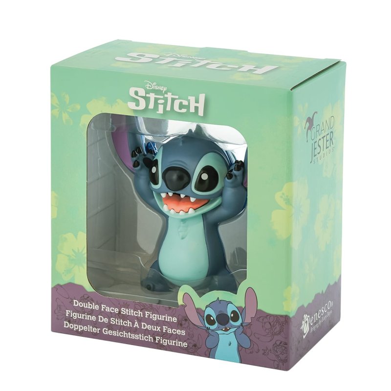 Disney Showcase Stitch Double Faced Figurine - threelittlebears.co.uk
