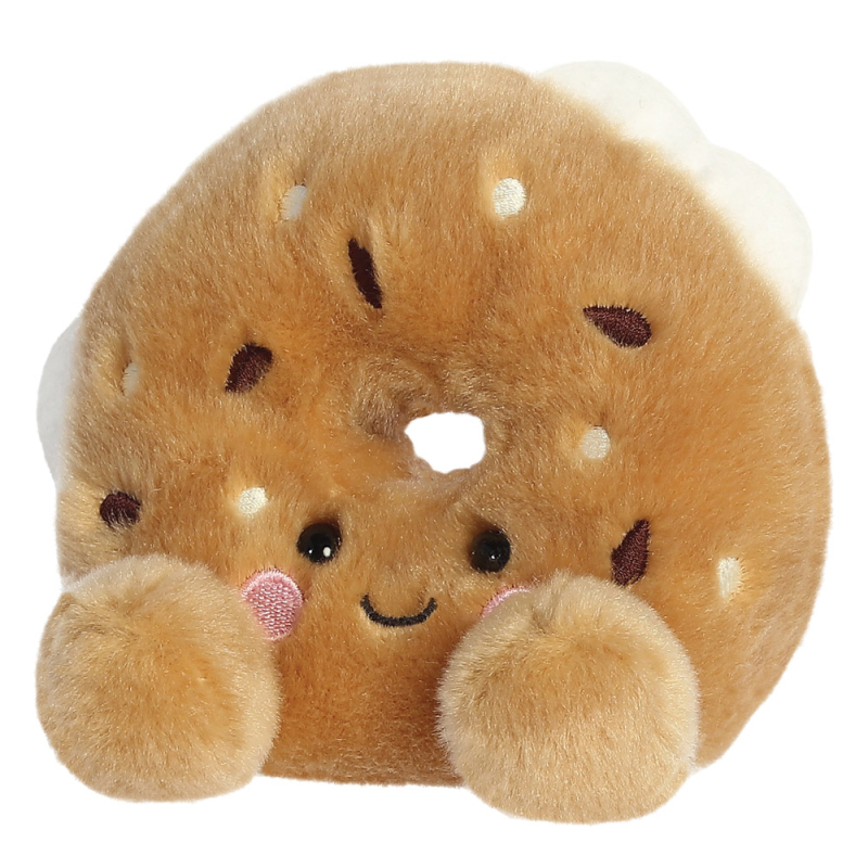 Aurora Palm Pals Tony Everything Bagel 5" Soft Toy - threelittlebears.co.uk