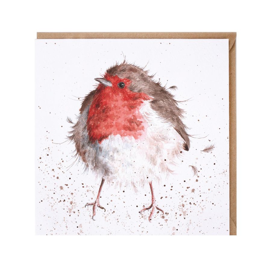 Wrendale Designs Jolly Robin Greeting Card - threelittlebears.co.uk