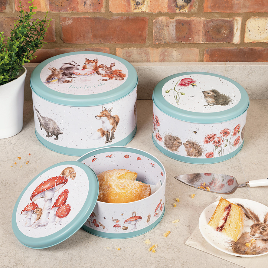 Wrendale Designs Set of 3 Cake Tins - Country Set - threelittlebears.co.uk