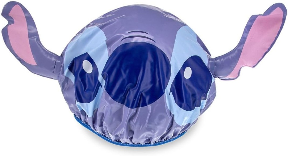 Disney Stitch Denim Shower Cap Mad Beauty - threelittlebears.co.uk