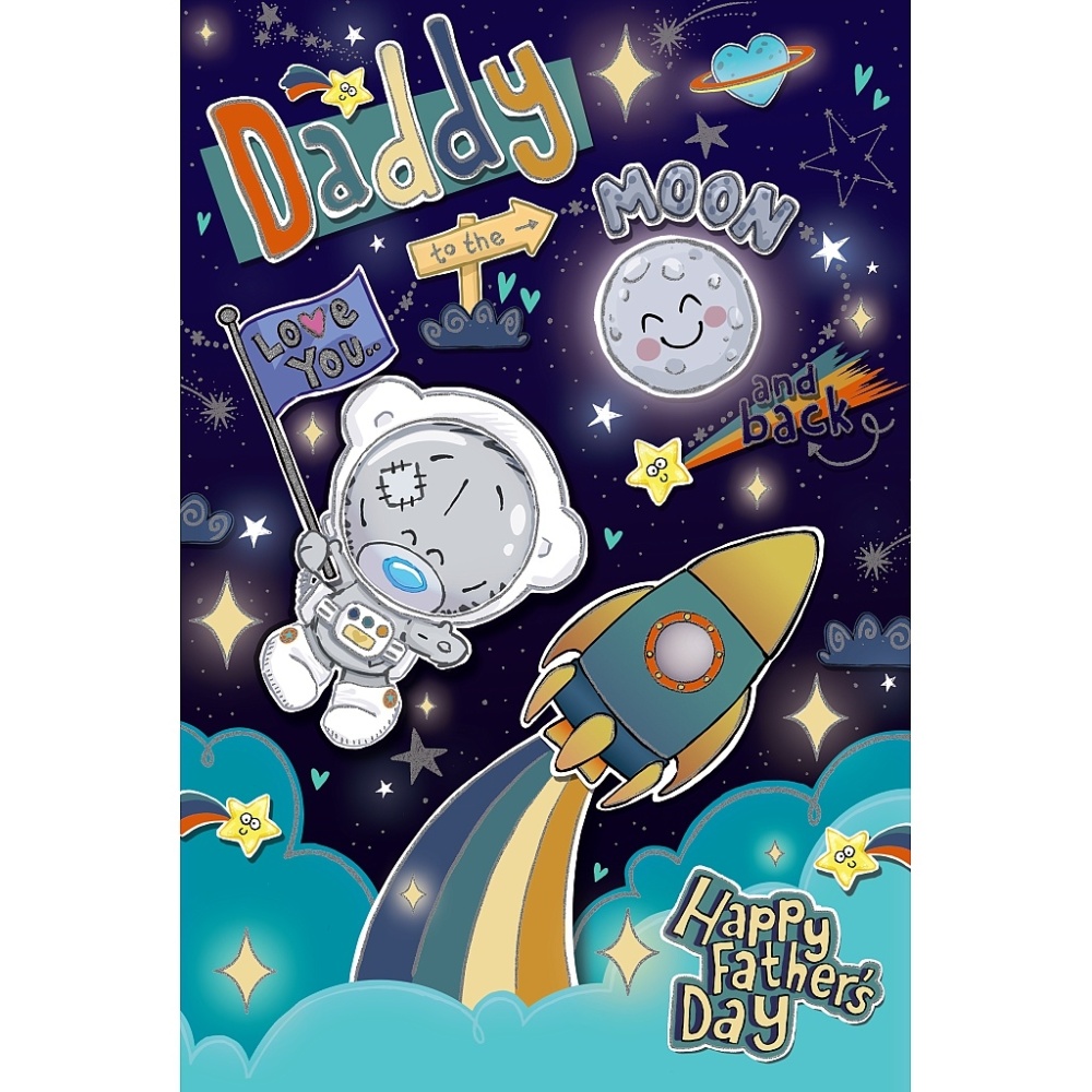 Me To You Daddy, love you to the moon and back Happy Father's Day Card ...