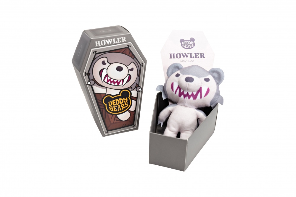 Howler Coffin Deddy Bear 14cm Plush - threelittlebears.co.uk
