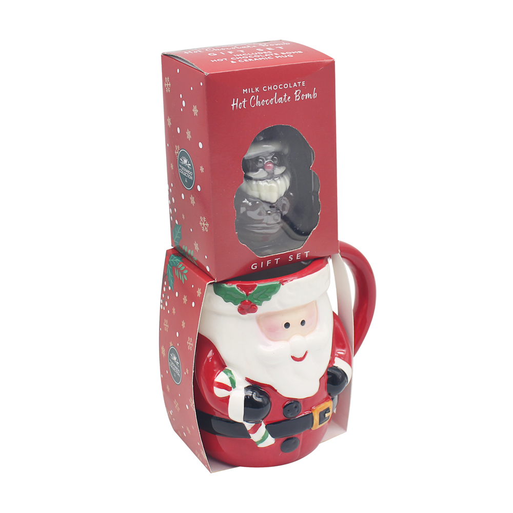 Christmas Santa Mug with Hot Chocolate Bomb Gift Set - threelittlebears ...