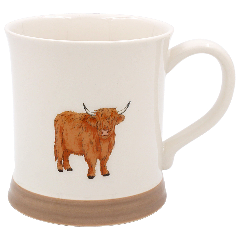 Highland Cow Embossed Country Life Mug - Gift Boxed - threelittlebears ...