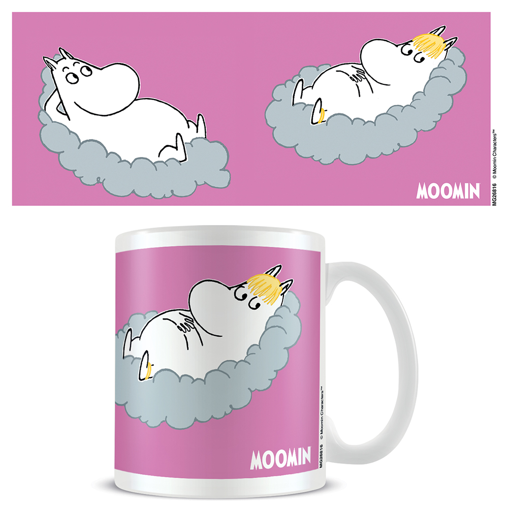 Moomin Clouds Ceramic Mug Tea Coffee Cup - threelittlebears.co.uk