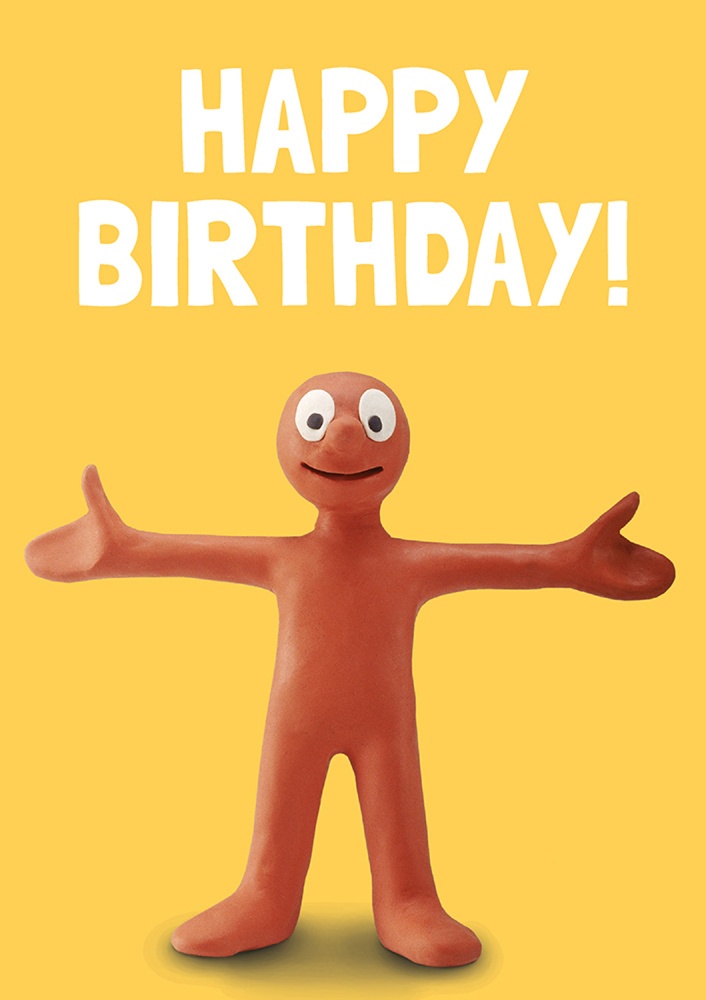 Morph Happy Birthday Greetings Card - threelittlebears.co.uk