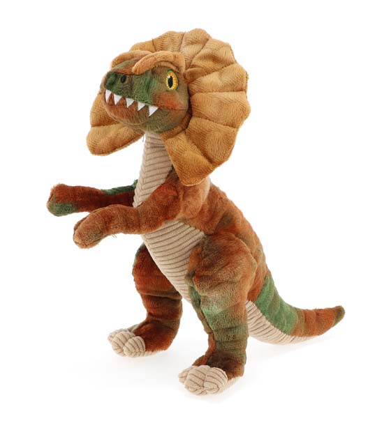 Keel Toys Keeleco Dinosaurs Dilophosaurus 26cm Cuddly Toy Plush - threelittlebears.co.uk