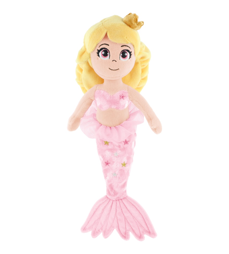 Keel Toys Keeleco Pink Mermaid Soft Toy 25cm Plush - threelittlebears.co.uk