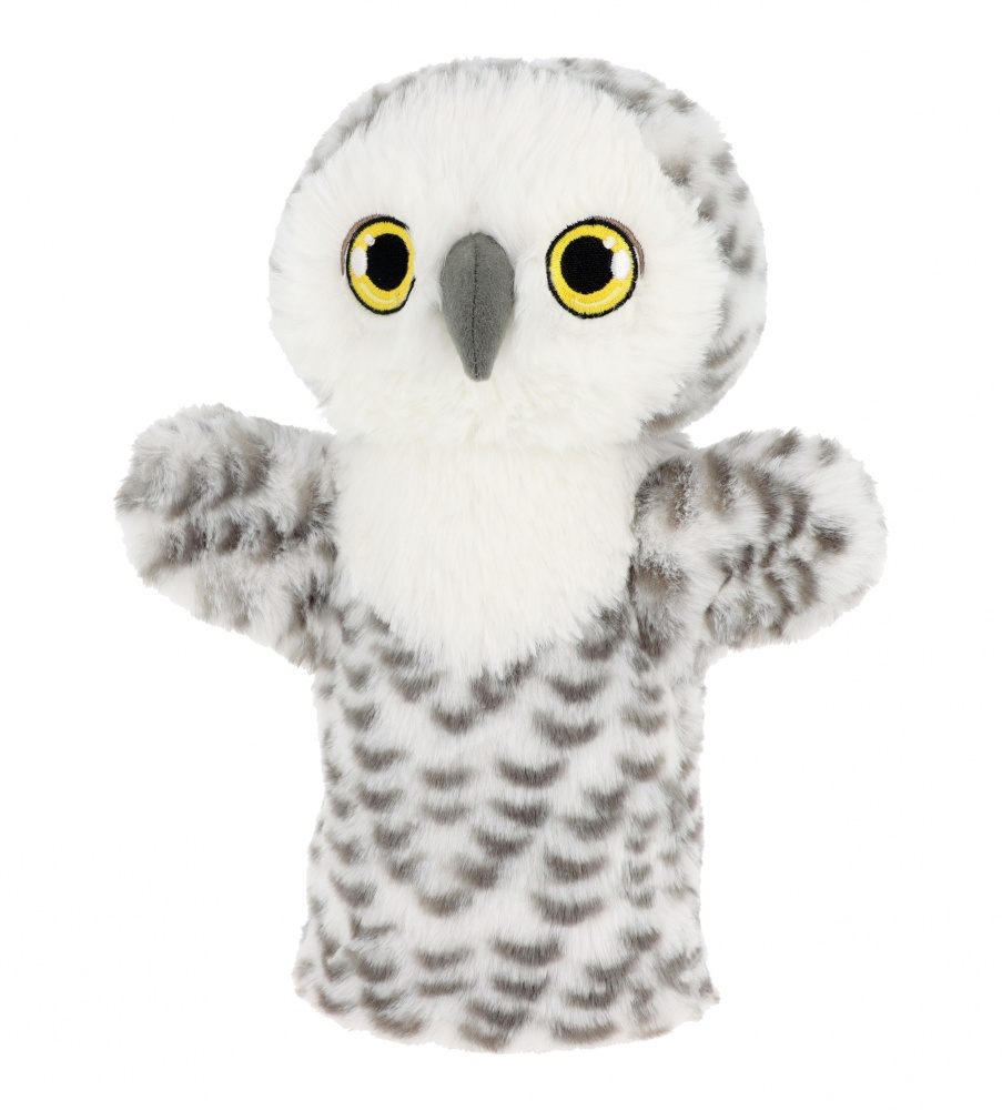 Keel Toys Keeleco Owl Hand Puppet Plush Soft Toy - threelittlebears.co.uk