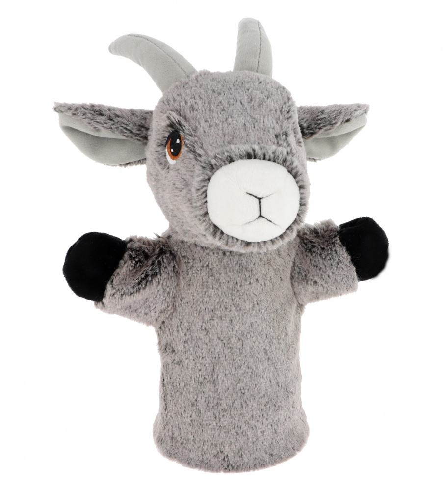 Keel Toys Keeleco Goat Hand Puppet Plush Soft Toy - threelittlebears.co.uk