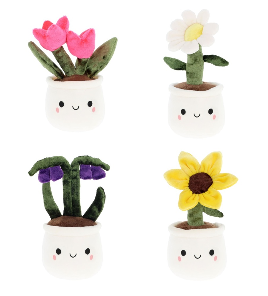 Keel Toys 12cm Flower Plant Bobballs Beanie Plush Toy Random Design ...
