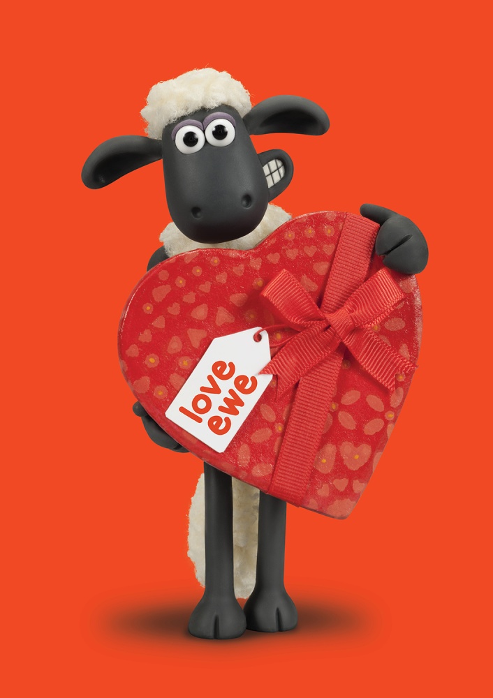 Shaun the Sheep Love ewe Greetings Card - threelittlebears.co.uk