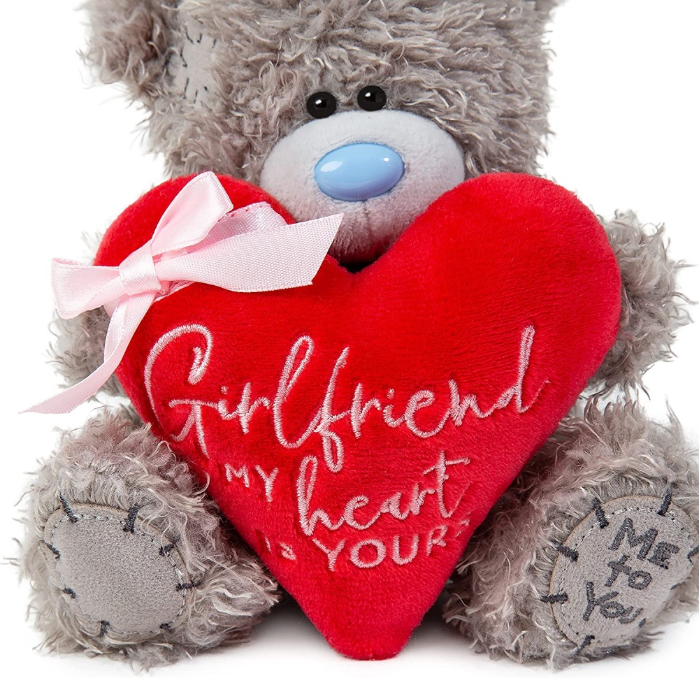 Me to You 7" Girlfriend Red Plush Heart Bear Tatty Teddy ...