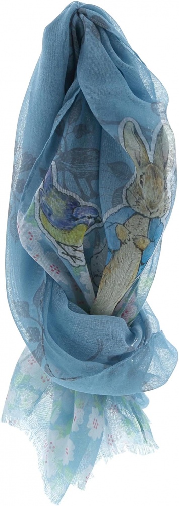 Beatrix Potter Peter Rabbit Scarf Original Illustrations Blue Classic ...