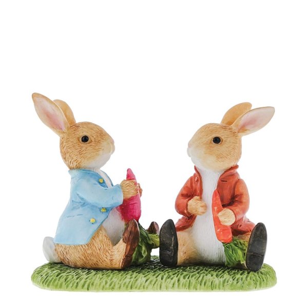 Beatrix Potter Peter Rabbit & Benjamin Eating Vegetables Figurine ...