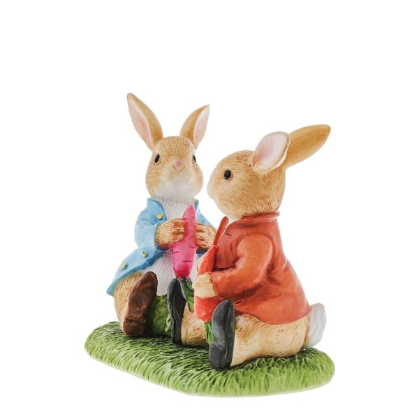 Beatrix Potter Peter Rabbit & Benjamin Eating Vegetables Figurine ...
