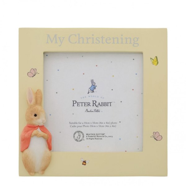 Beatrix Potter Flopsy My Christening Photo Frame - threelittlebears.co.uk