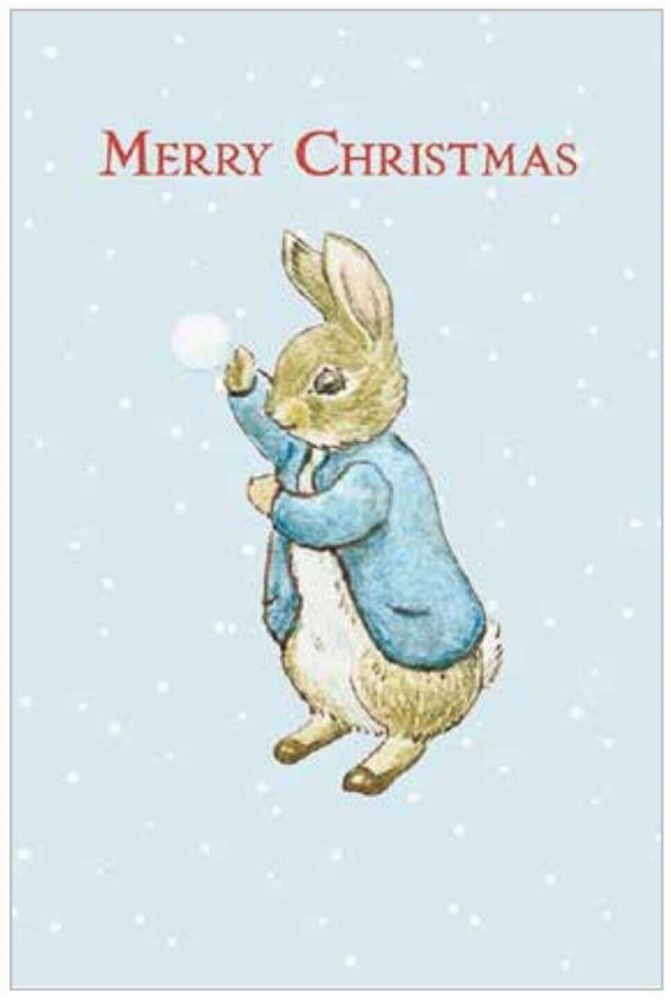 Merry Christmas Peter Rabbit Greeting Card Beatrix Potter ...