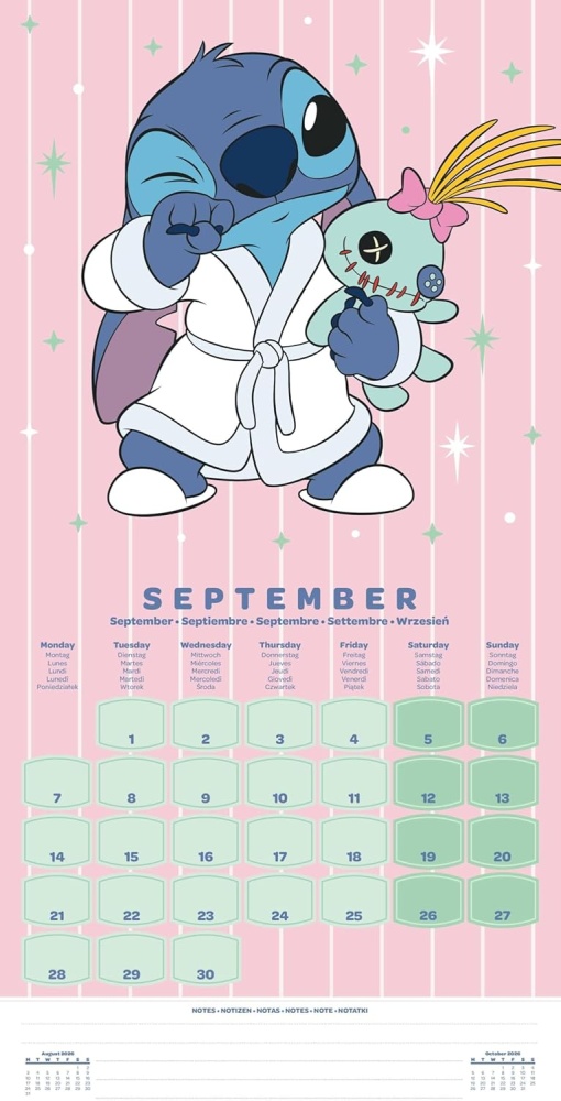 Lilo & Stitch 2026 Calendar Disney - threelittlebears.co.uk