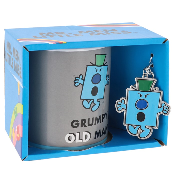 Mr Men Mr Grumpy Mug & Keyring Gift Set - threelittlebears.co.uk