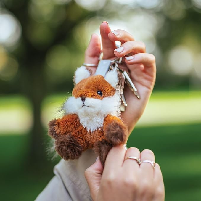 Wrendale Designs Autumn Fox Keyring Plush Soft Toy - threelittlebears.co.uk