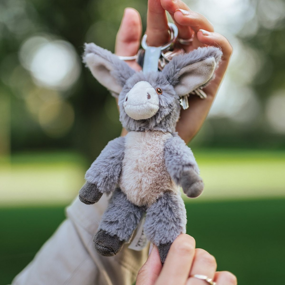 Wrendale Designs Jack Donkey Keyring Plush Soft Toy Threelittlebears Wrendale Designs Jack Donkey Keyring Plush Soft Toy Threelittlebears