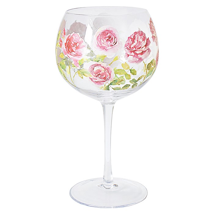 Rose Garden Balloon Glass Gin and Tonic Floral Gin Copa Glass ...