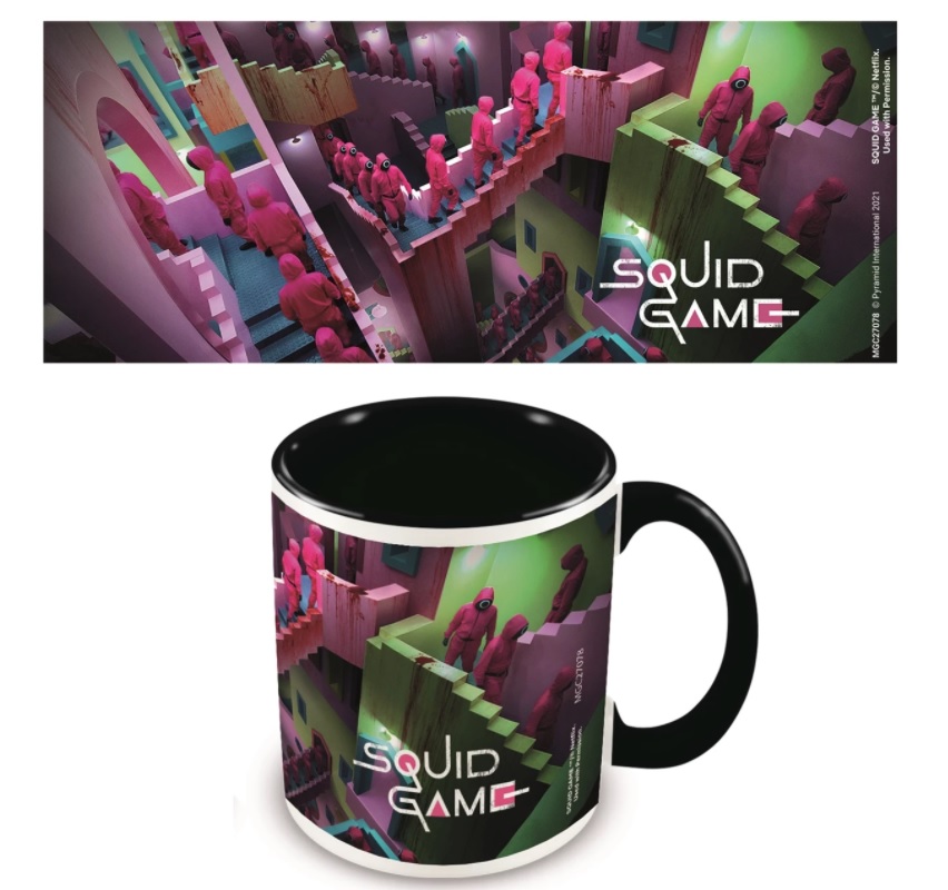 Squid Game Stairs Black Inner Mug Officially Licensed Ceramic Mug ...