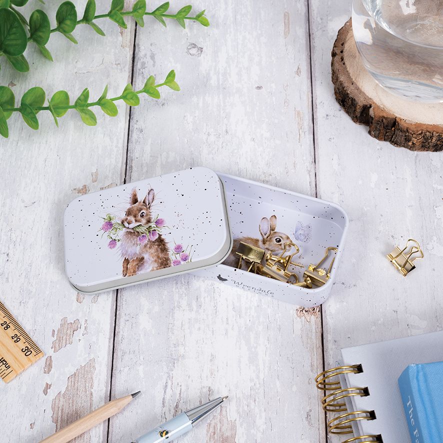 Wrendale Designs Rabbit Head Clover Heels Keepsake Tin ...